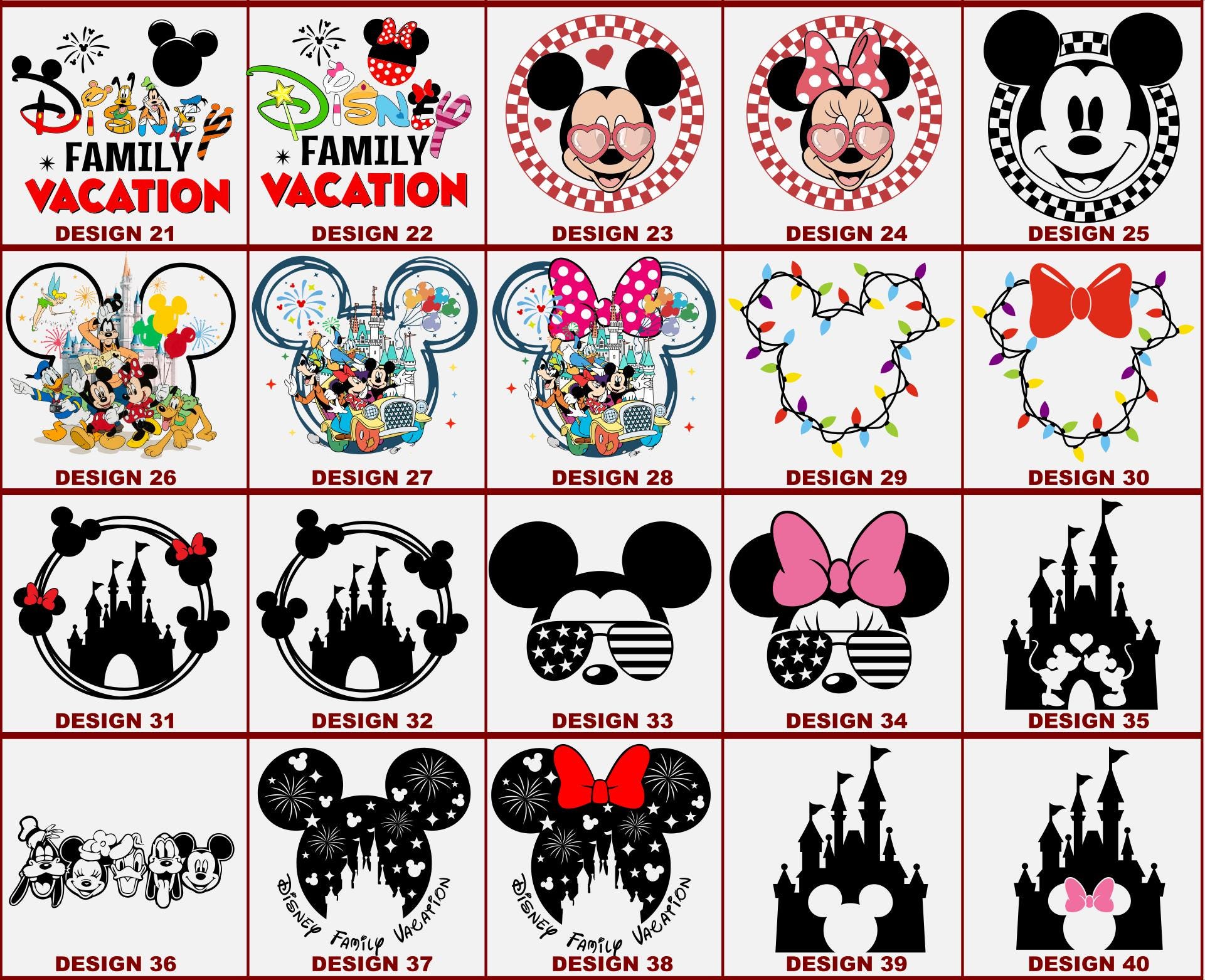 40 Design Options Disney Animal Kingdom DTF Ready to Press, DTF ...
