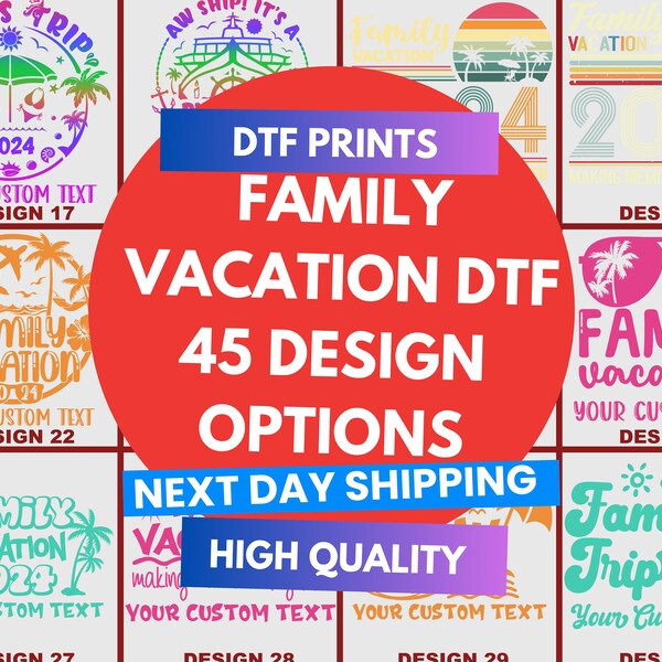 Family Vacation Dtf - Etsy