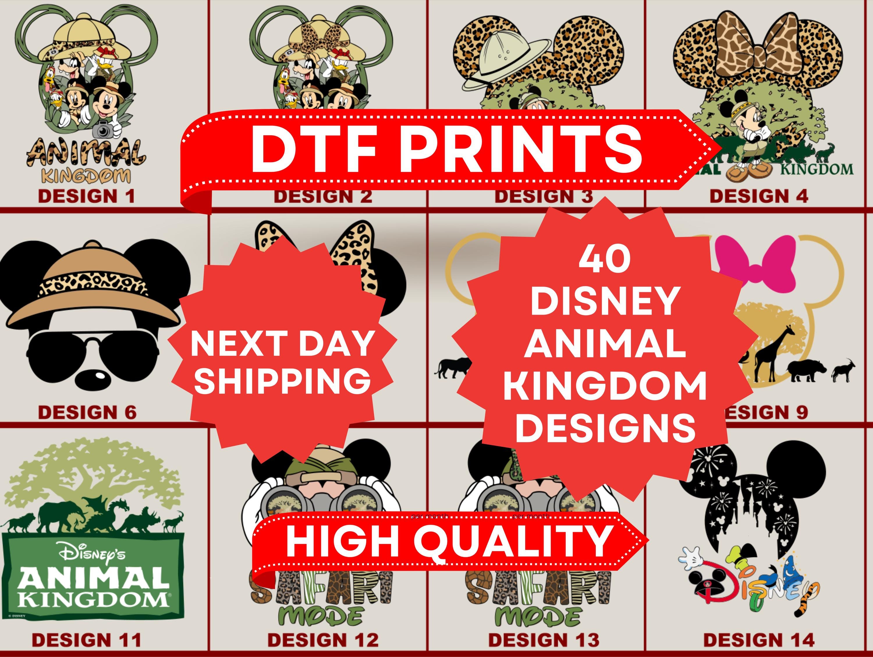40 Design Options Disney Animal Kingdom DTF Ready to Press, DTF ...