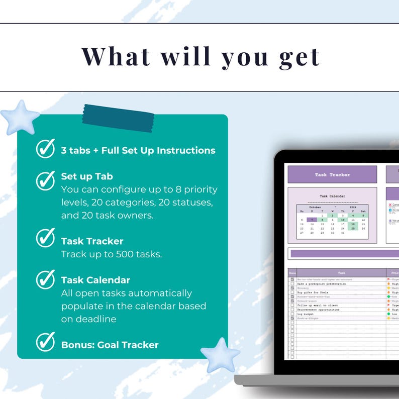 Buy Google Sheets Task Tracker | Team Planner With Calendar (digital ...