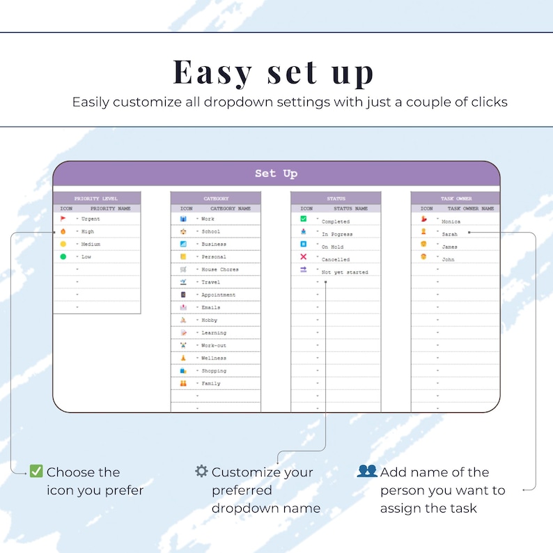Buy Google Sheets Task Tracker | Team Planner With Calendar (digital ...