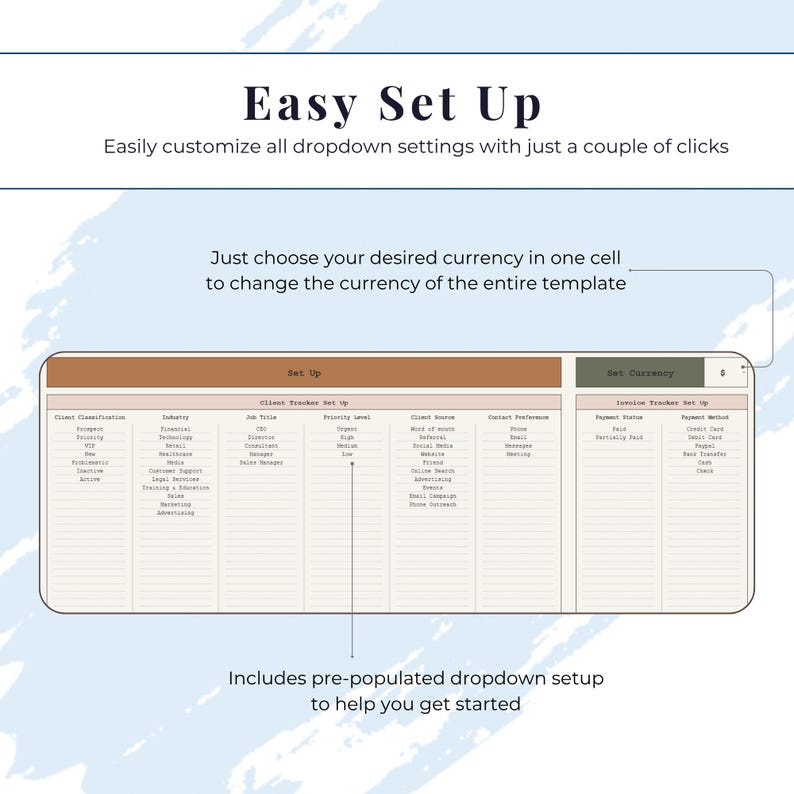 Client and Invoice Tracker Google Sheets | CRM Spreadsheet | Track Clients, Invoices & Payments ...