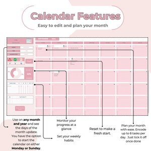 Google Sheet 2025 Planner, Digital Editable Calendar 2025, Tracker ...