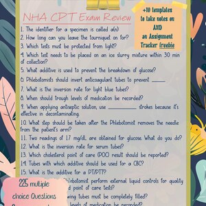 Phlebotomy; NHA CPT Exam Study Guide | 225 Multiple Choice Questions ...