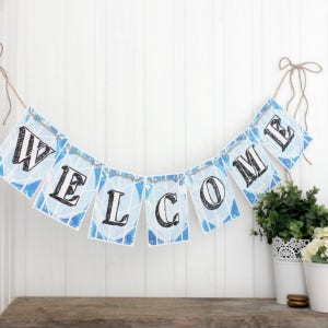 Welcome Bunting, Bright and Colourful Party Decoration - Etsy