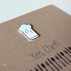 Personalised Chef Card, With Handcrafted Chef's Hat Embellishment, New ...