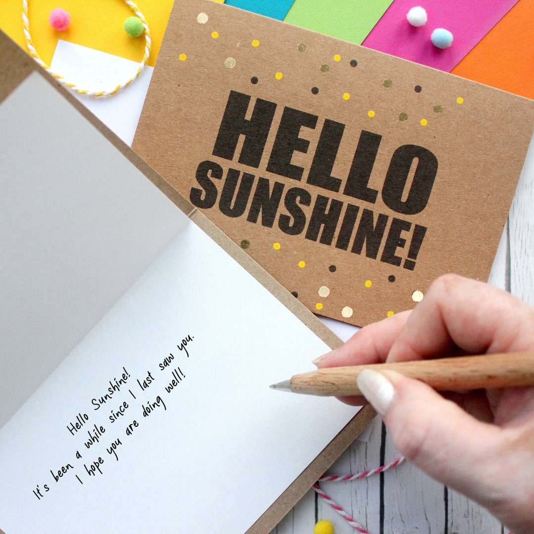 Personalised Blank Hello Card for a Friend - Hiya Pal! Howdy Partner ...