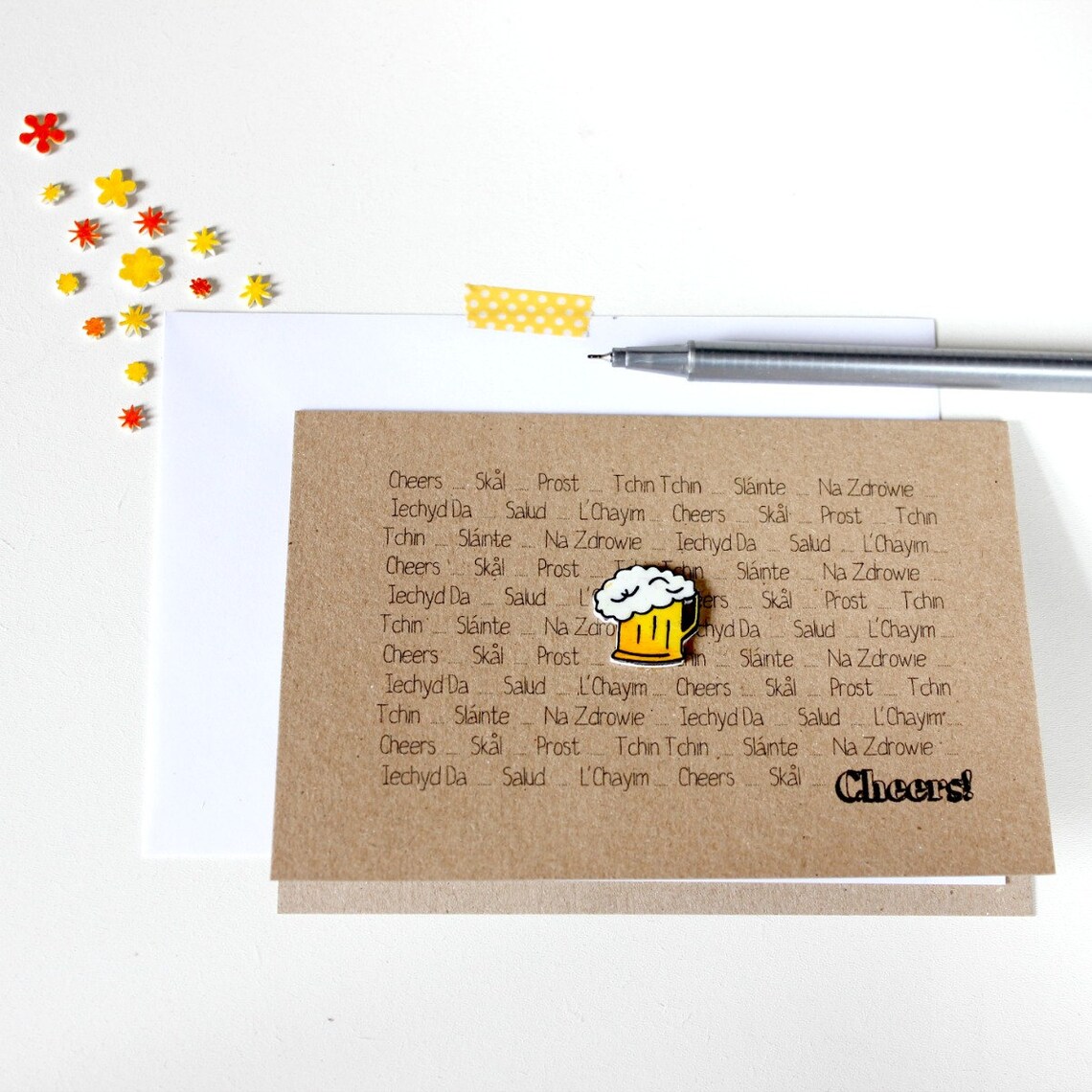 Cheers Thank You or Congratulations Card With Handmade Beer - Etsy