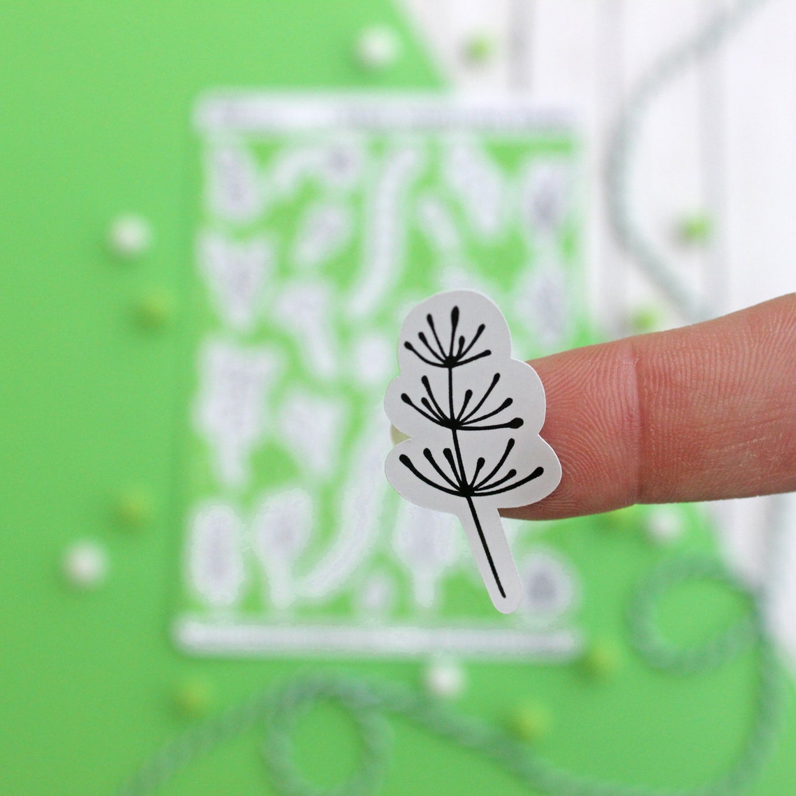 Spring Wildflower Doodles Sticker Sheet - Seasonal Stickers - Etsy