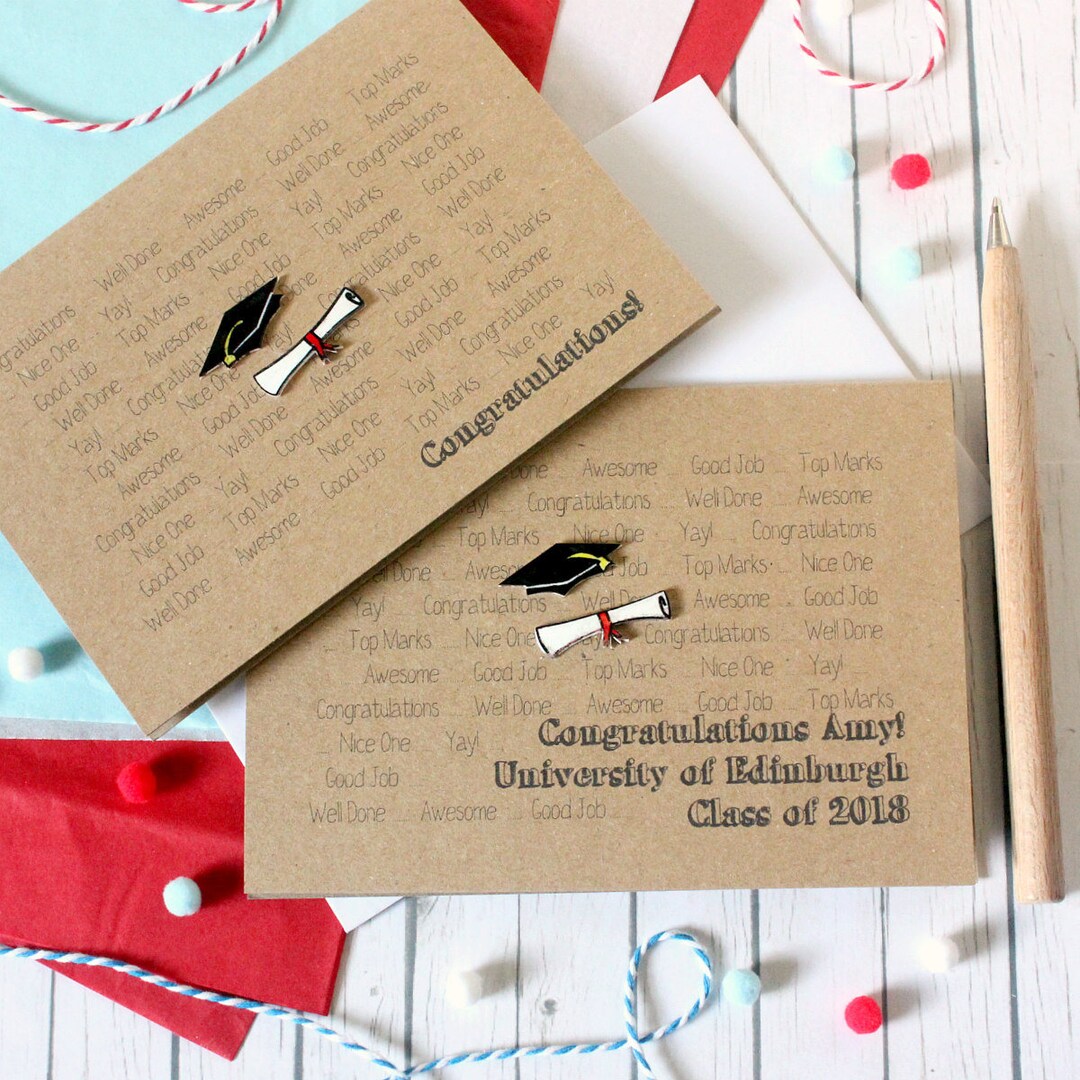 Personalised Graduation Card or Exam Card. Congratulations! With ...