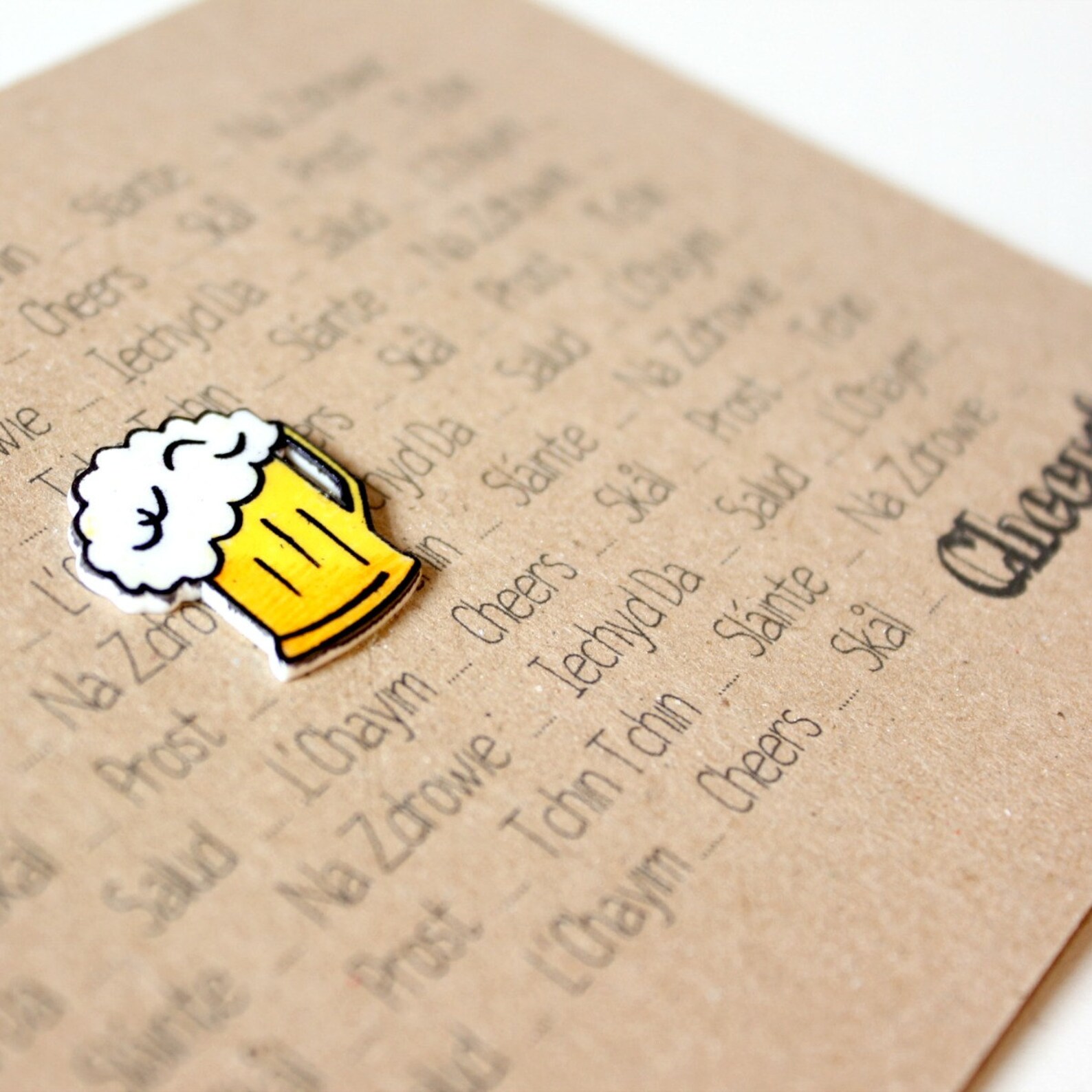 Cheers! Thank You or Congratulations Card, With Handmade Beer Stein ...