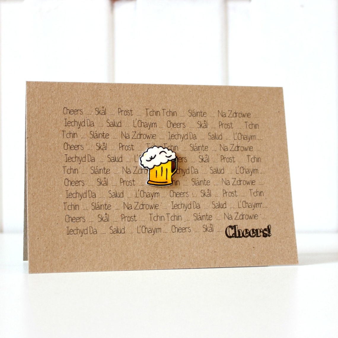 Cheers Thank You or Congratulations Card With Handmade Beer - Etsy