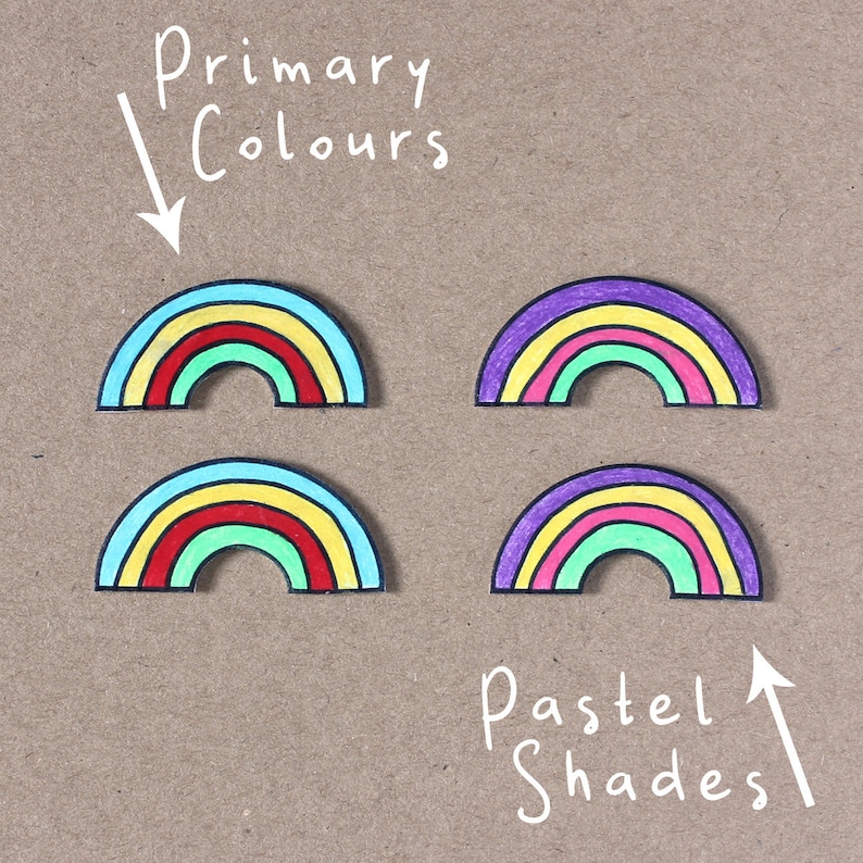 Personalised Rainbow Birthday Card With Rainbow Embellishment - Etsy
