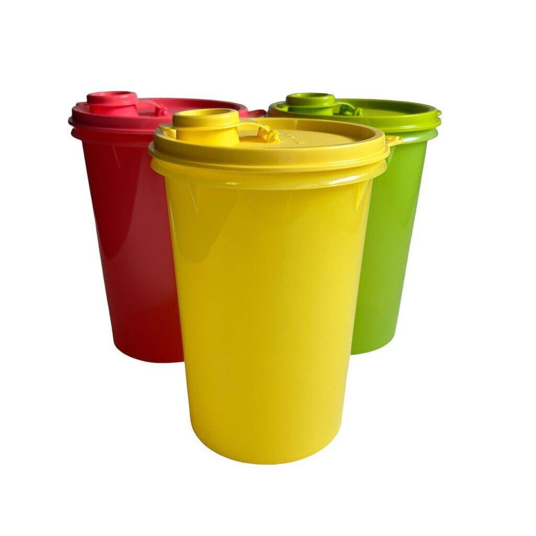 3 Tupperware Mega Tumbler Handolier Beverage Containers 32oz Lime ...