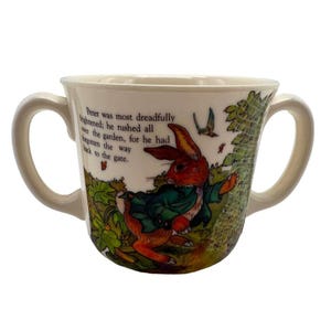 Vintage Peter Rabbit 2 Handled Childs Cup Melamine Allen Atkinson - Etsy