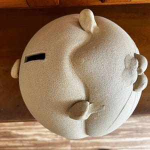 Vintage Fat Cat Piggy Bank Stoneware Pottery 1970s - Etsy