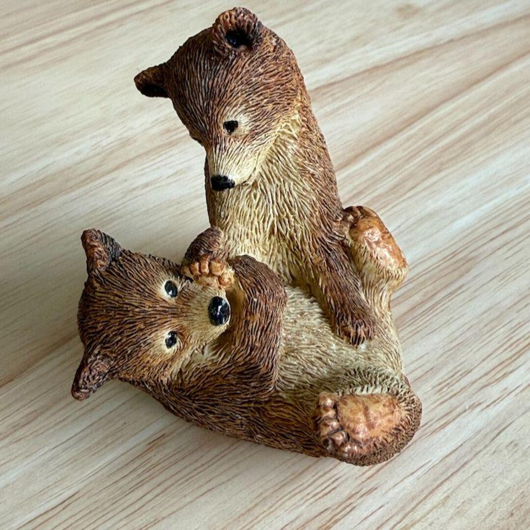 Vintage Bear Cubs Playing Figurine by Sherratt & Simpson of England - Etsy
