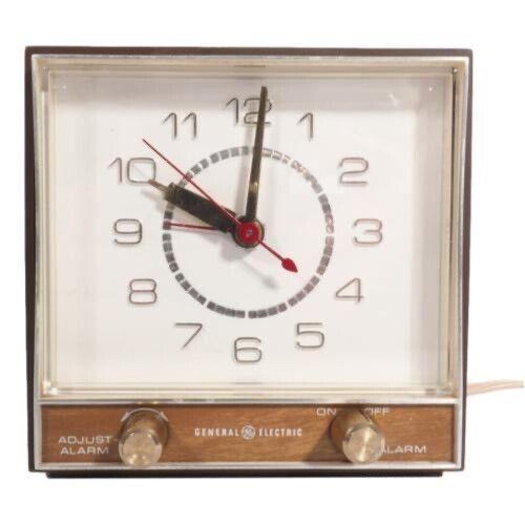 MCM General Electric Alarm Clock Model 7345 Analog Working Order - Etsy