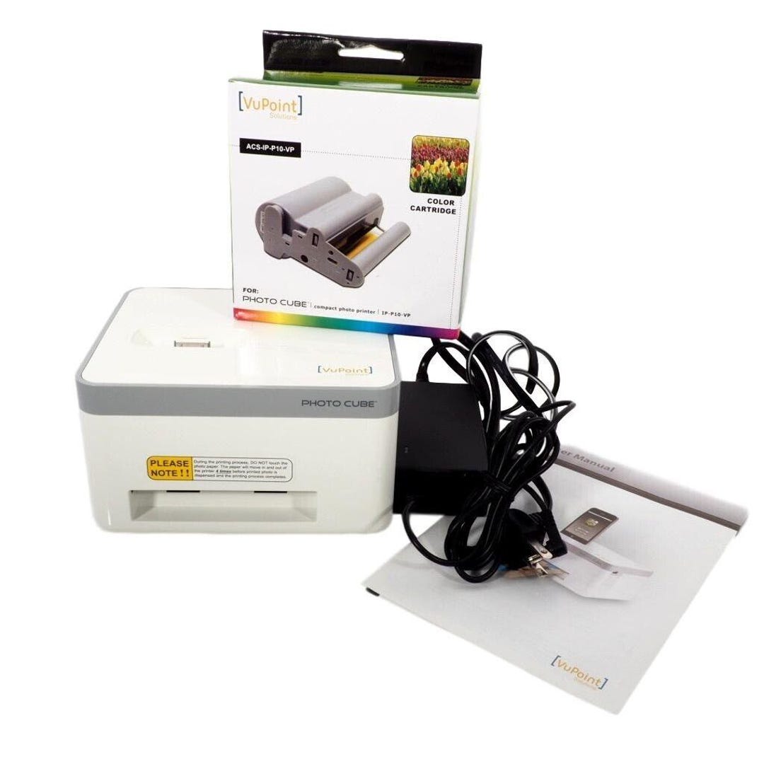 Vupoint Photo Cube Smartphone Printer With Color Cartridge & Manual - Etsy