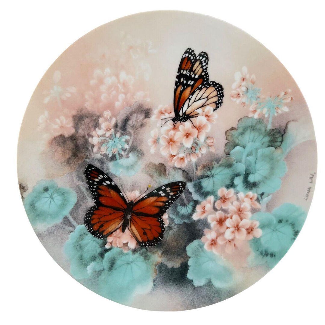 Vintage Lena Liu Monarch Butterfly on Gossamer Wings First Issue 1988 ...