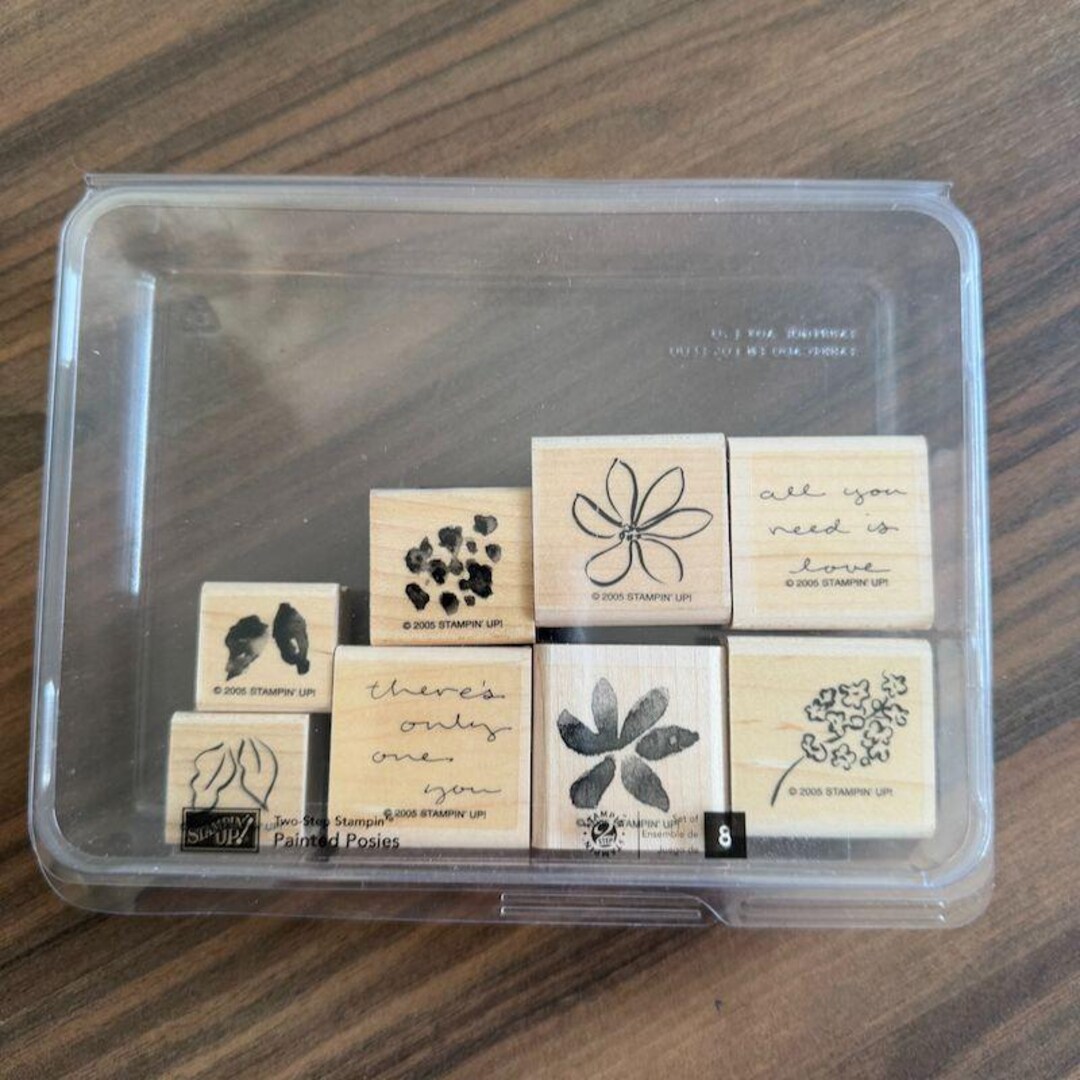 Stampin up Painted Posies Rubber Stamp Set 2005 - Etsy