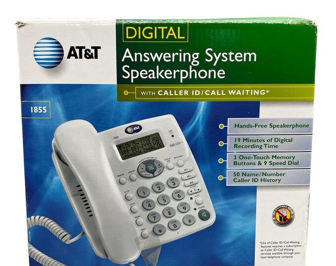 AT&T Digital Answering System Speakerphone With Caller ID / Call ...