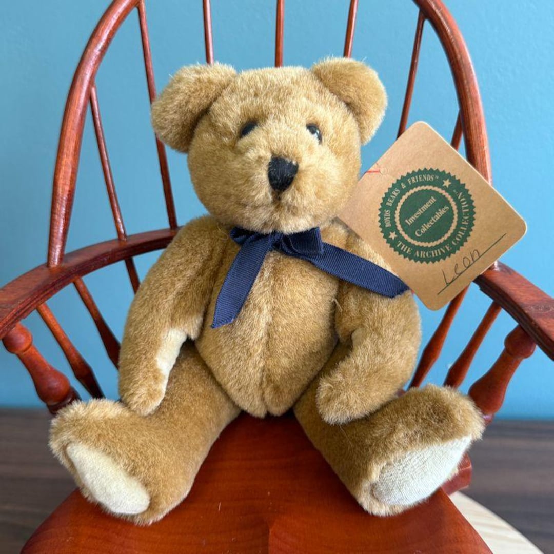 Vintage 1990s Boyds Bears 8" Leon Teddy Golden Plush Bear W Tags ...