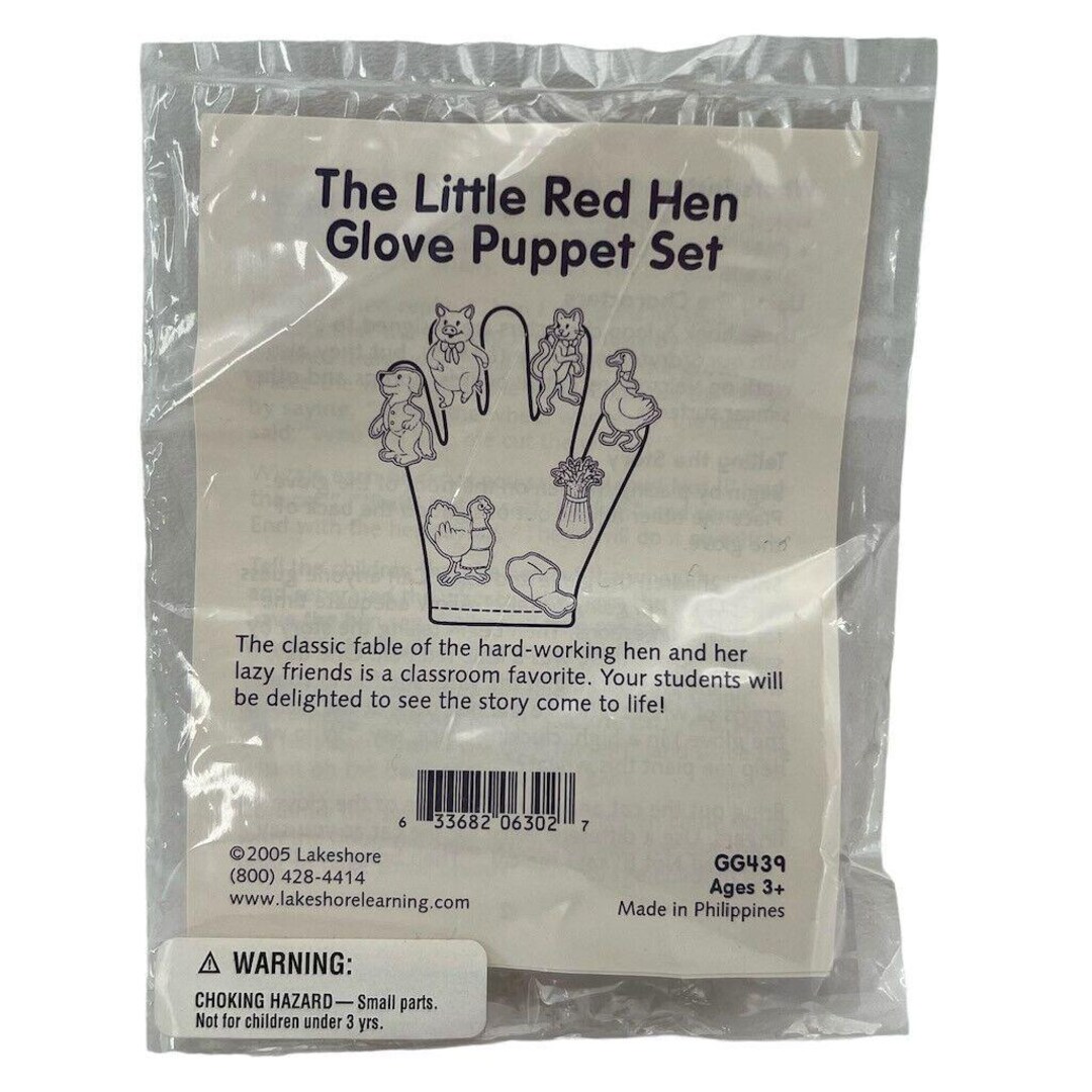 Lakeshore the Little Red Hen Glove Puppet Set for Ages 3 - Etsy