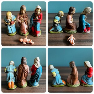 Vintage German Krippenfiguren Nativity Manger Creche 16 Piece Hand ...
