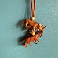 Kazuri Long Giraffe Patterned Necklace - Etsy