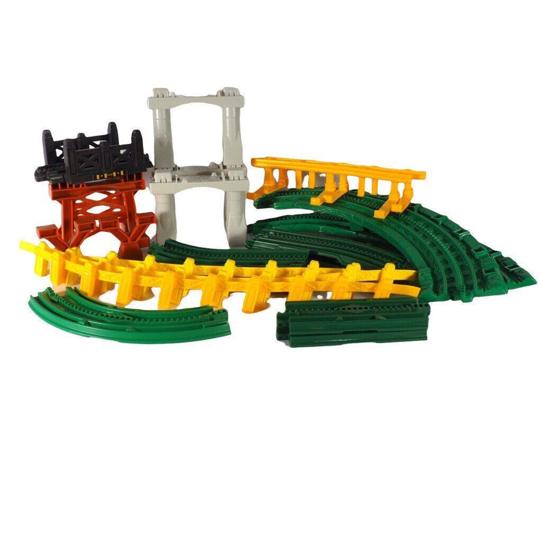Geotrax Elevated Green Tracks Risers Rails Bridge 23 Pieces - Etsy