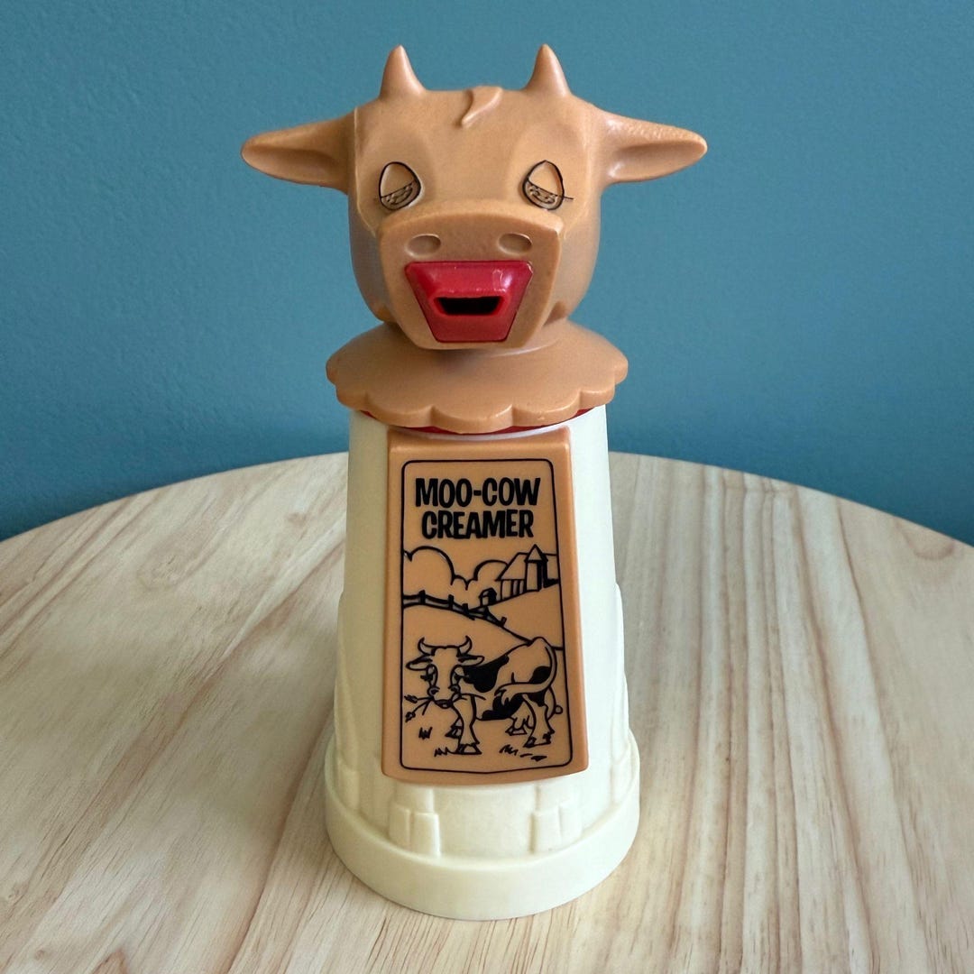 Vintage Whirley Industries Moo-cow Creamer Dispenser With Handle 2 PC ...