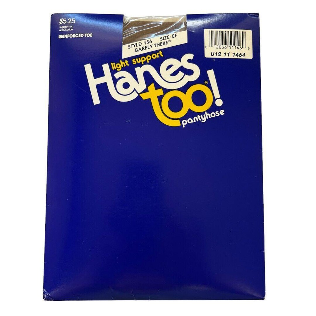 Hanes Too! Pantyhose Light Support Barely There Style 156 Size EF ...