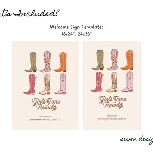 Bachelorette Weekend Welcome Sign, Girls Gone Rowdy | Hand-drawn ...