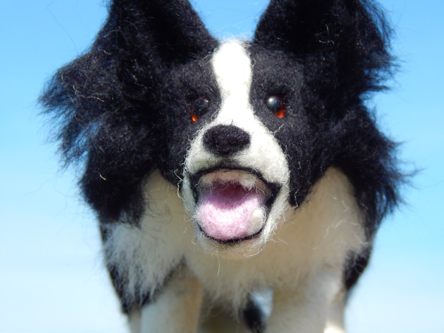Custom Border Collie Sculpture. A Personalised Sheepdog Made From Wool ...