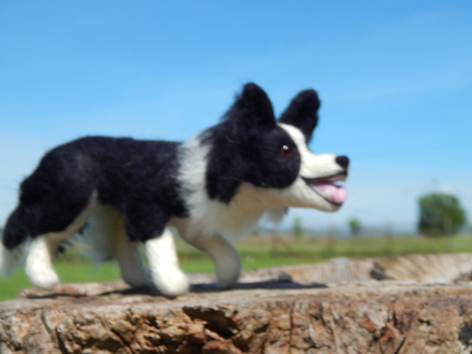 Custom Border Collie Sculpture. A Personalised Sheepdog Made From Wool ...
