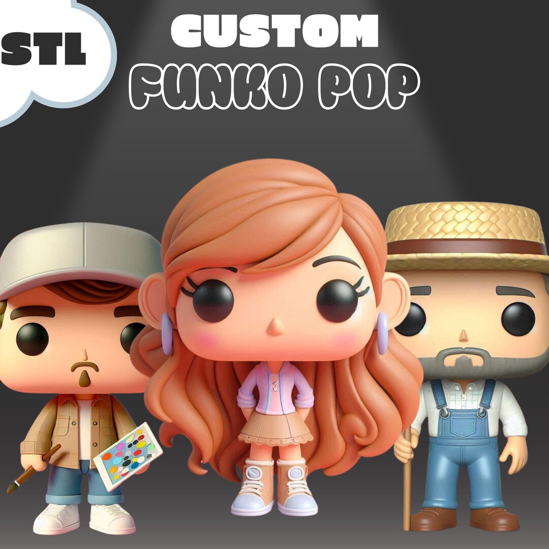 CUSTOM Funko Pop, 3D Modeling Service, 3D Art,3d Model Commission, 3D ...