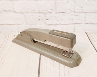 Vintage 1950s Era Art Deco Style Gray Metal Swingline Stapler - Etsy