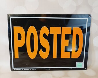 Posted Sign - Etsy
