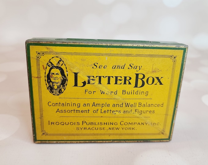 Antique Iroquois See and Say Letter Box - Etsy