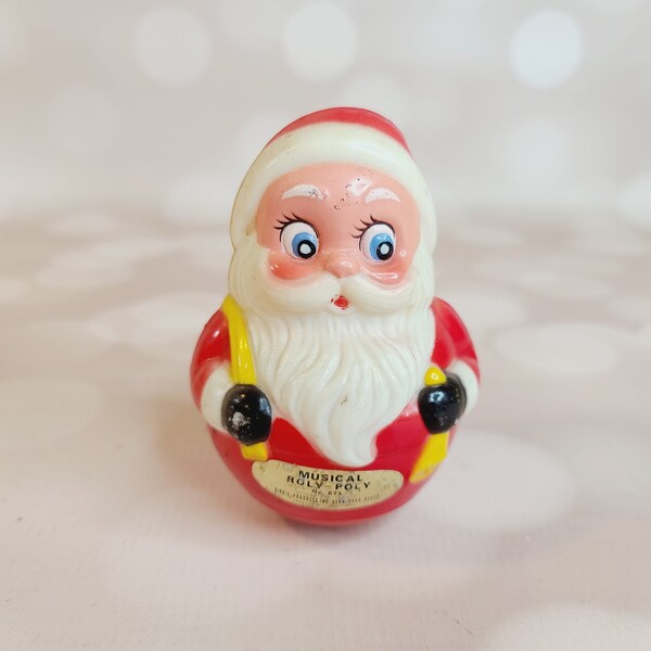 Roly Poly Santa - Etsy