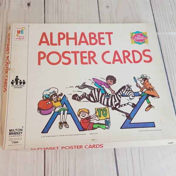 Milton Bradley Alphabet - Etsy