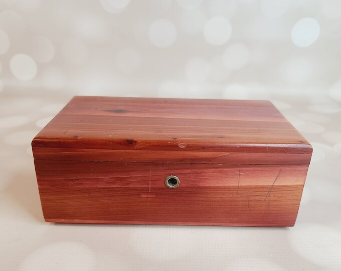 Vintage Cedar Chest Box - Etsy