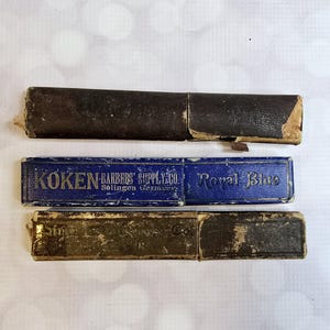 Vintage Straight Razor Box Lot, Boxes ONLY - Etsy