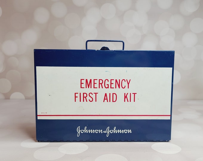 Vintage Johnson and Johnson First Aid Kit Box - Etsy