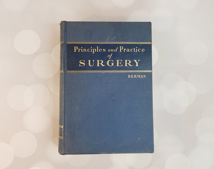 Vintage Surgery Principles and Practices Book, 1950 - Etsy