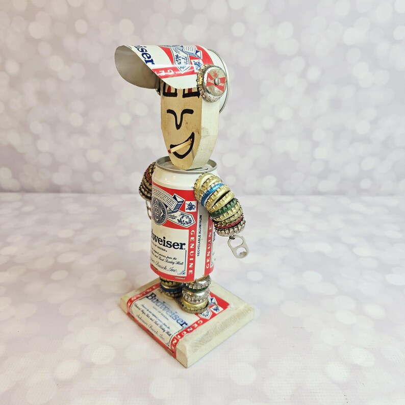 Vintage Budweiser Risque Folk Art Statue - Etsy