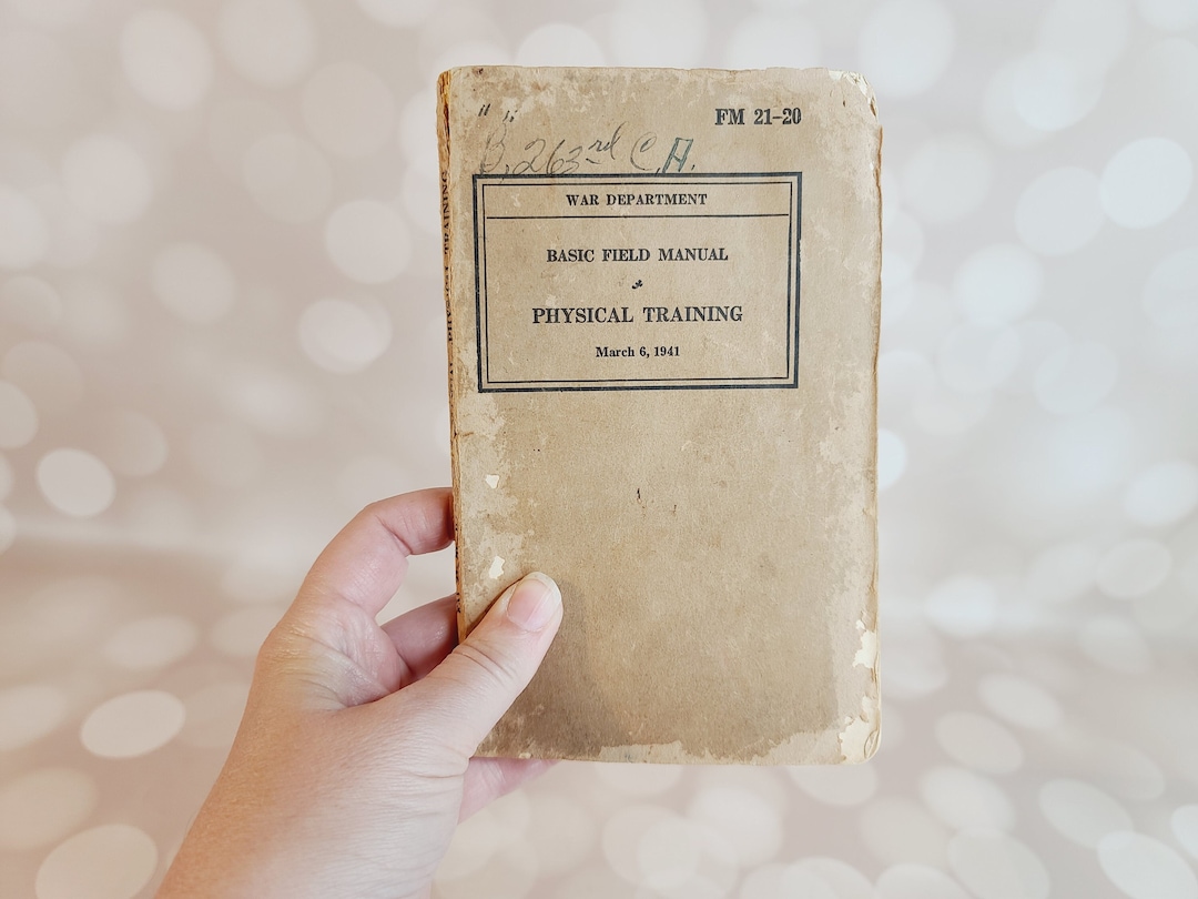 Vintage Military Field Manual and Physical Training Book, 1941 - Etsy