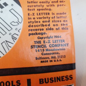 Vintage Letter Stencils, Set of 4 - Etsy