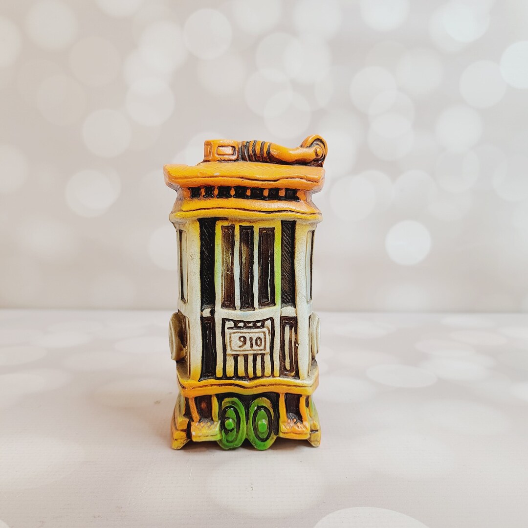 Vintage Trolley Bank - Etsy